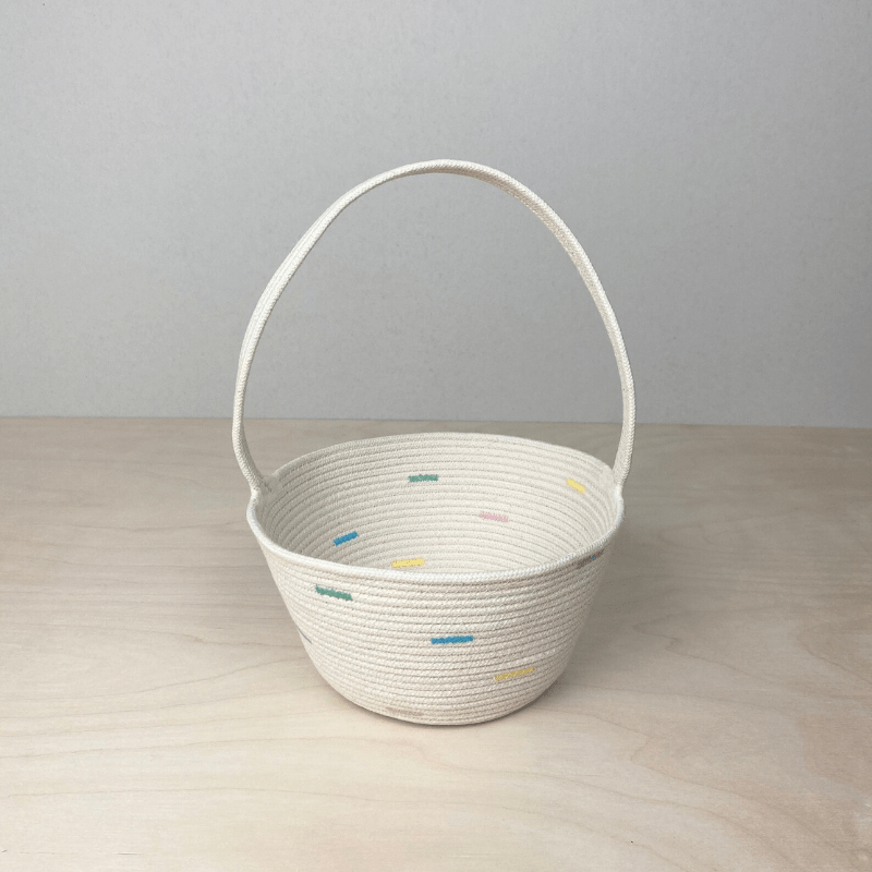 Handmade Cotton Rope Easter Basket | Original by Crafting the Harvest ...