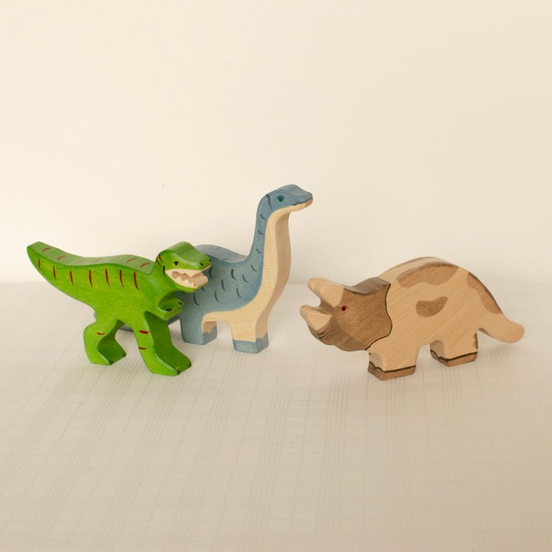 Wooden Brontosaurus Figurine by Holztiger – Maude Kids Decor