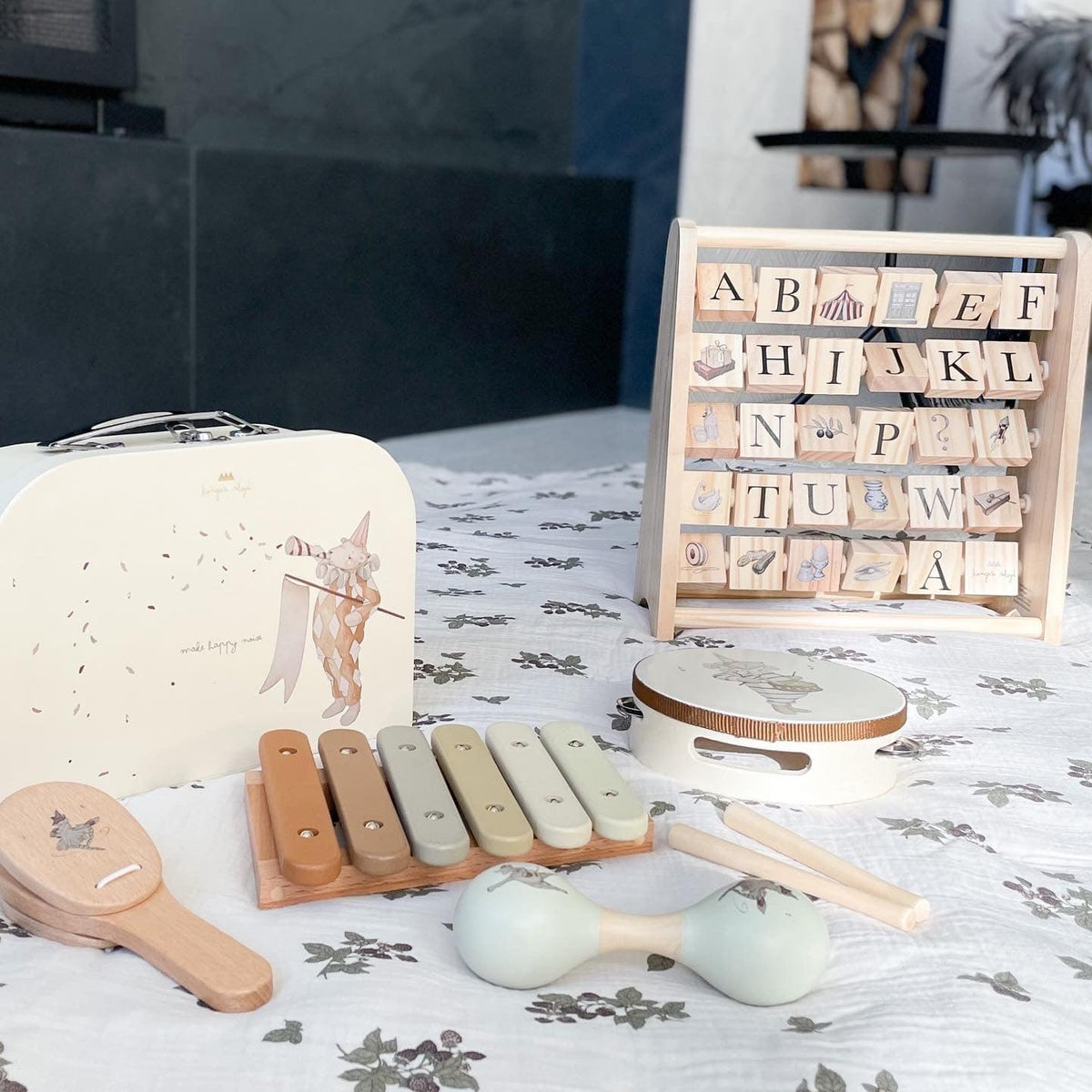 ABC Wooden Block Frame by Konges Sløjd – Maude Kids Decor