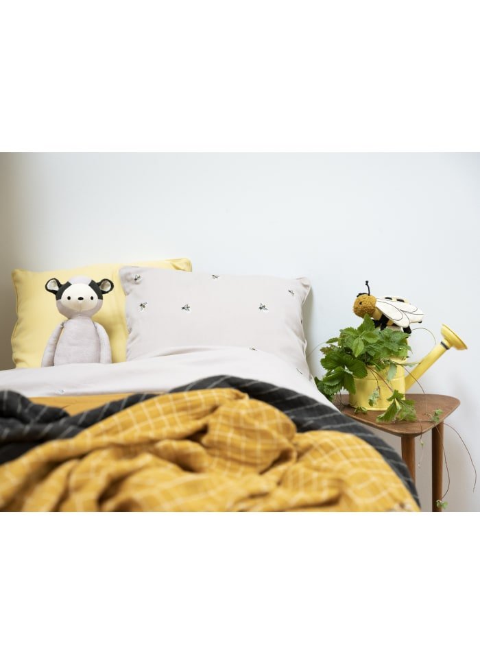 Baby Blanket - Ochre Grid by Fabelab – Maude Kids Decor