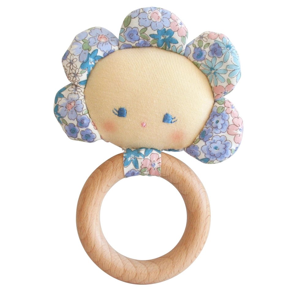 Flower Baby Teether Rattle by Alimrose – Maude Kids Decor